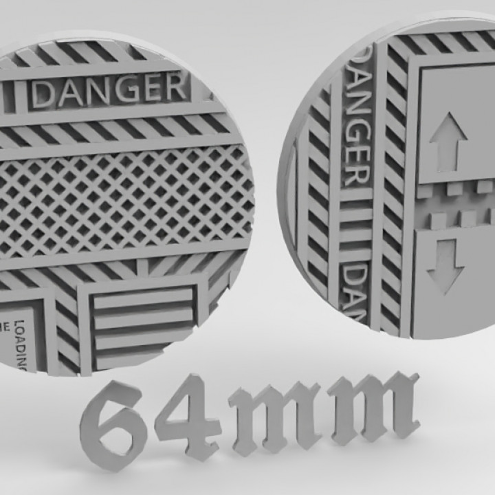 3D Printable Industrial "DANGER" Base Bundle by Badassbases