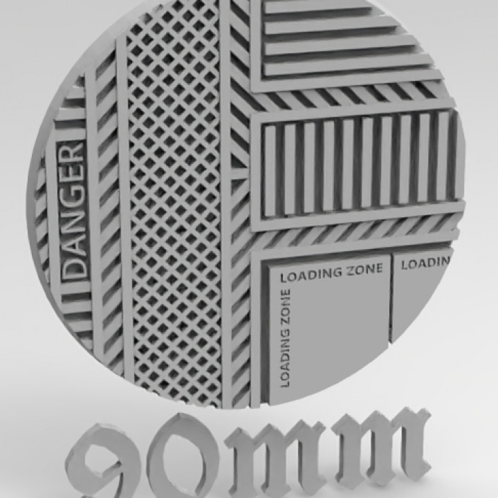 3D Printable Industrial "DANGER" Base Bundle by Badassbases