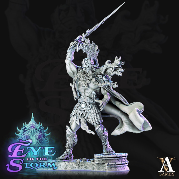 3D Printable Keravnos - Storm Giant King by Archvillain Games