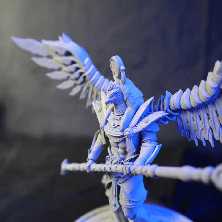 3D Printable Ra, God of the Sun Diorama (Pre-supported) by Mojibake ...