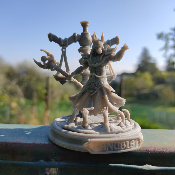 3D Printable Lore of the Nile, Five gods set (pre-supported) by ...