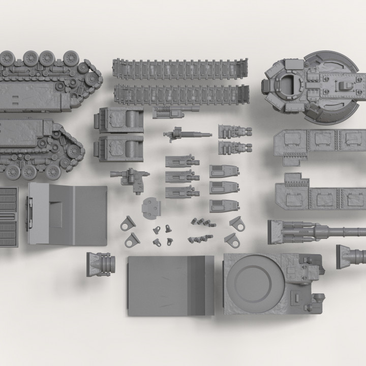 3D Printable Viking tank by HORDE miniatures