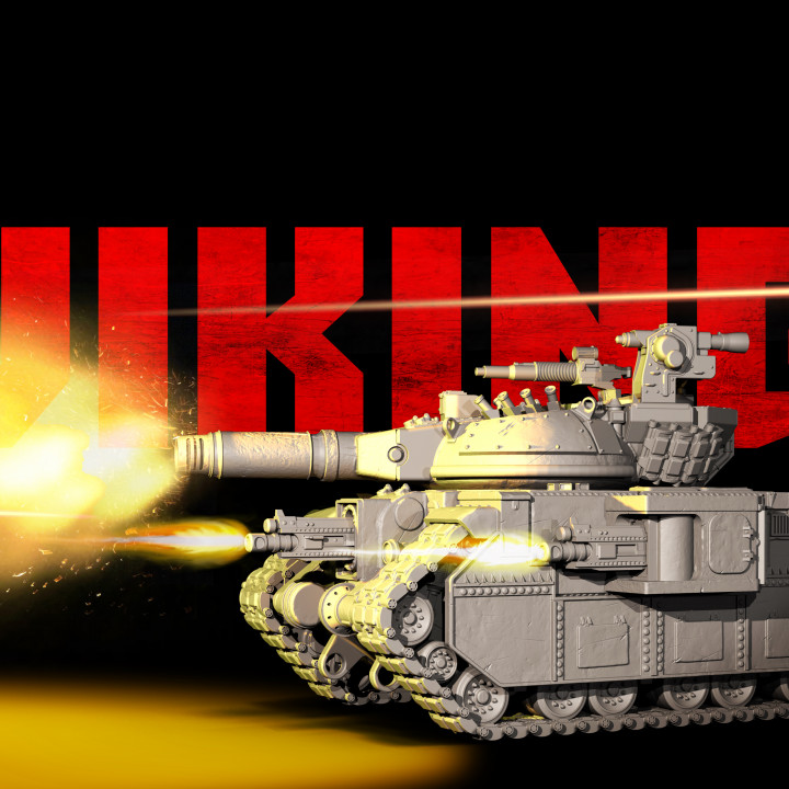 3D Printable Viking tank by HORDE miniatures