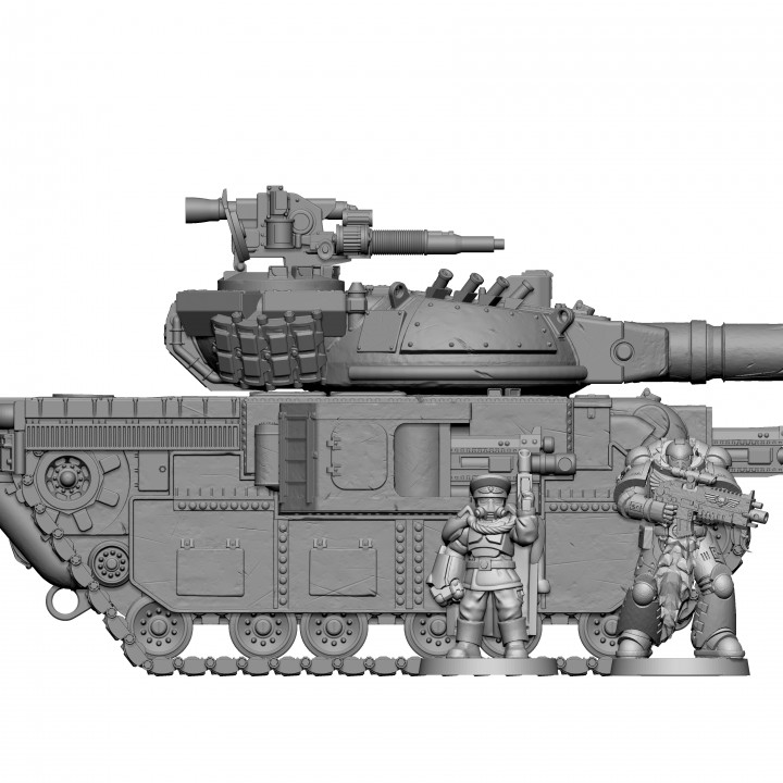 3D Printable Viking tank by HORDE miniatures