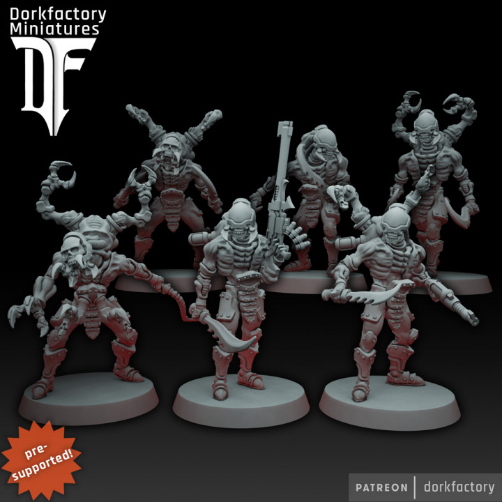 3D Printable Corpse-Composite Shadowhusks | dark evil cyborg space pain ...