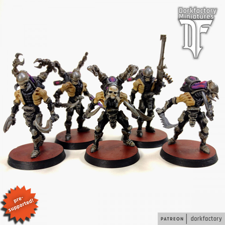 3D Printable Corpse-Composite Shadowhusks | dark evil cyborg space pain ...