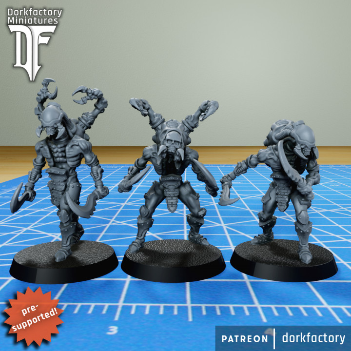3D Printable Corpse-Composite Shadowhusks | dark evil cyborg space pain ...