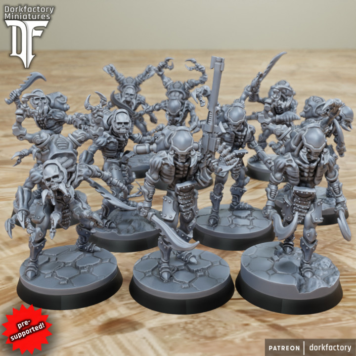 3D Printable Corpse-Composite Shadowhusks | dark evil cyborg space pain ...