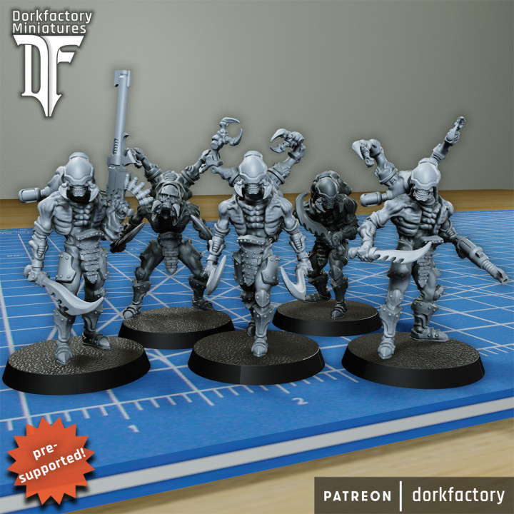 3D Printable Corpse-Composite Shadowhusks | dark evil cyborg space pain ...