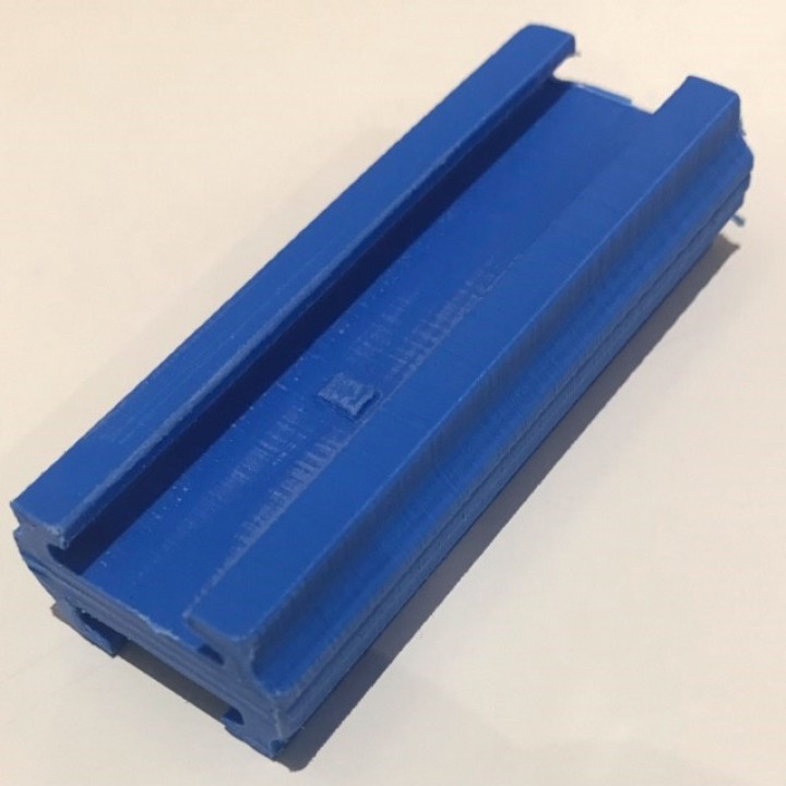 3D Printable Nerf Tactical Rail Double Gun Adaptor by Curtis Parkinson