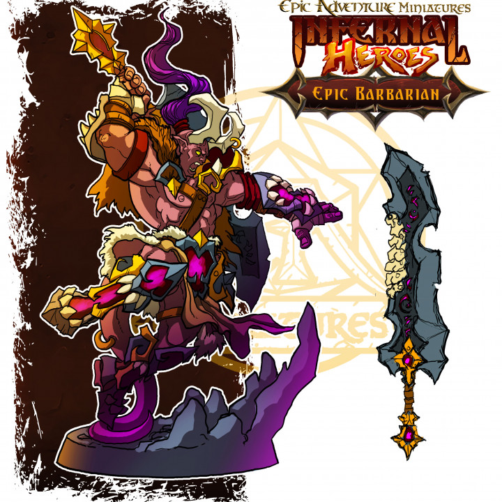 3D Printable Rygar Firecrown - Champion Infernal Barbarian (Unlocked ...