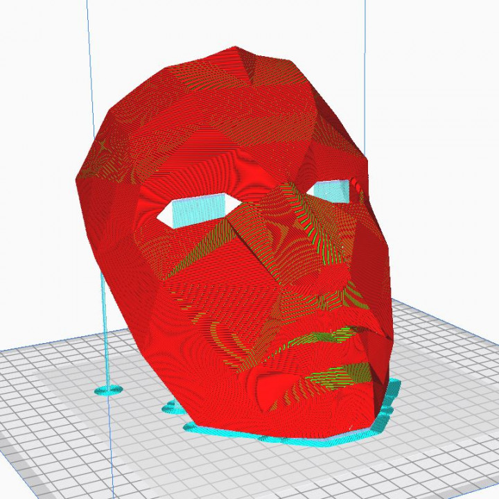 3D Print of Front Man Mask - Halloween Cosplay by 3DpropsDesigns