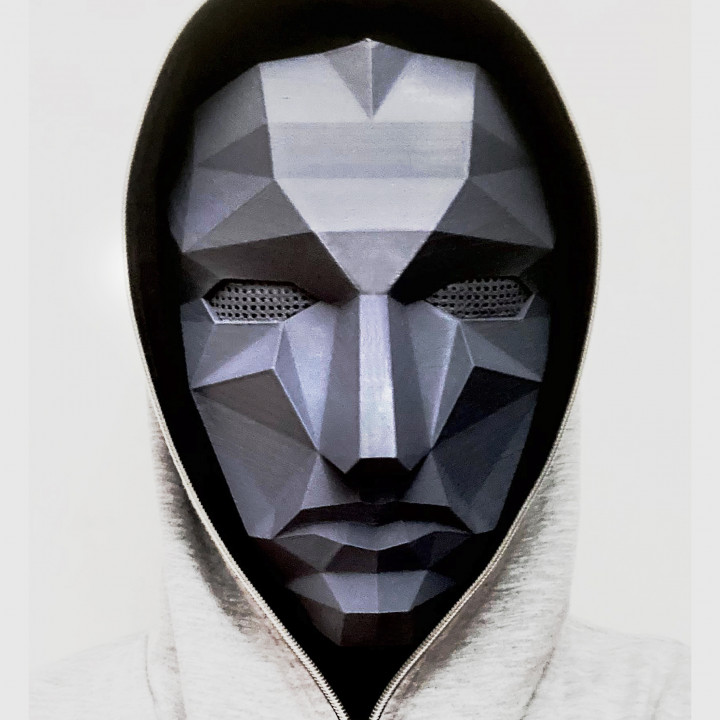 3D Print of Front Man Mask - Halloween Cosplay by 3DpropsDesigns