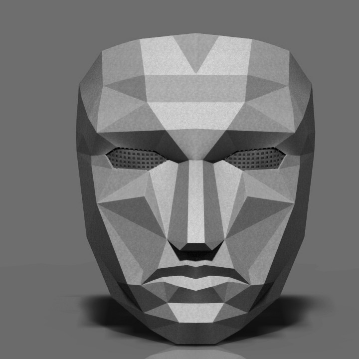 3D Print of Front Man Mask - Halloween Cosplay by 3DpropsDesigns