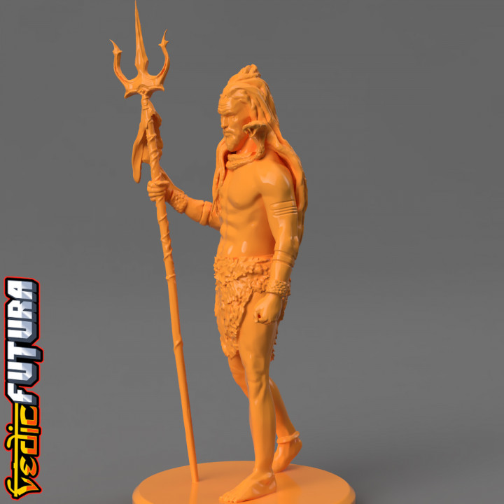 3D Printable Shiva-Jatadhar - The One with Matted Hair by VedicFutura