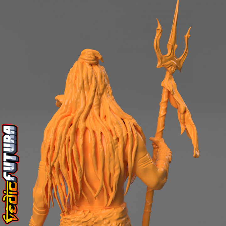 3D Printable Shiva-Jatadhar - The One with Matted Hair by VedicFutura