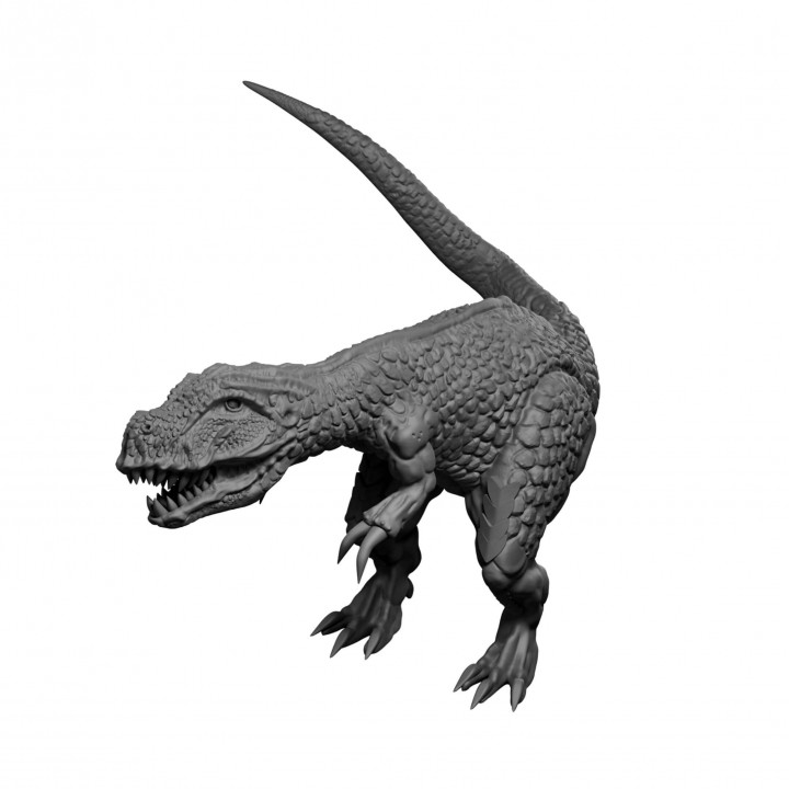 3D Printable dnd T-Rex and zombie t-rex collection by Lex Addams