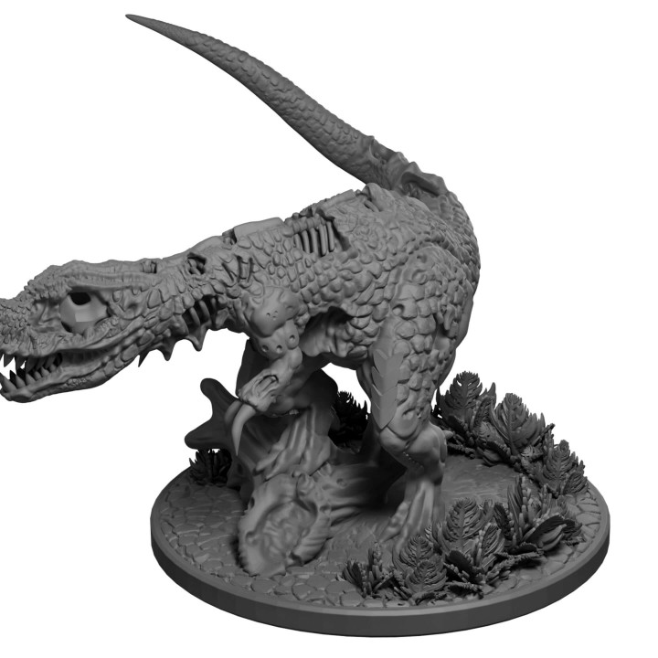 3D Printable dnd T-Rex and zombie t-rex collection by Lex Addams
