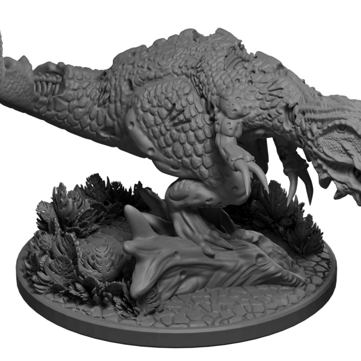 3D Printable dnd T-Rex and zombie t-rex collection by Lex Addams