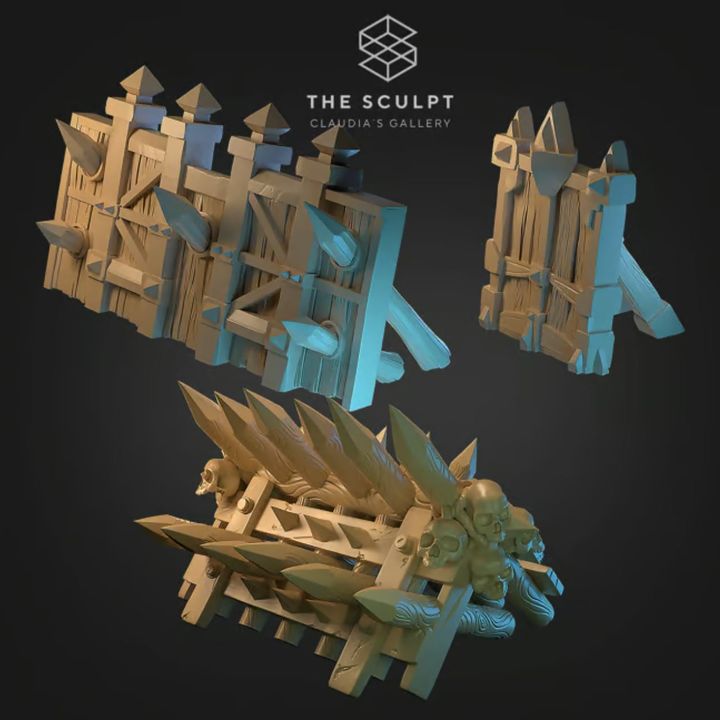 3D Printable Siege Elements by Claudia'Sculpts