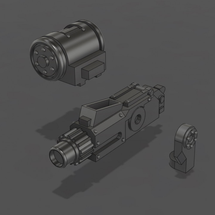 3D Printable Maul Pattern Bolt Gun by Laserforge Miniatures
