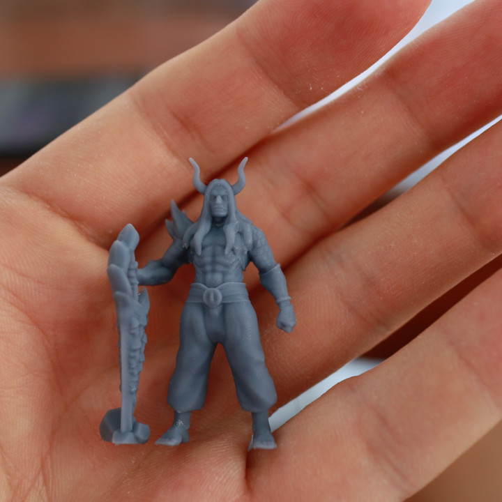 3D Printable Aerwyn the Accursed - Pre Supported 32mm by Saga Miniatures