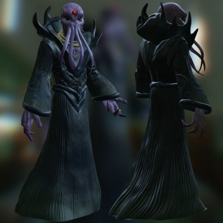 3D Printable Illithid by Zenden