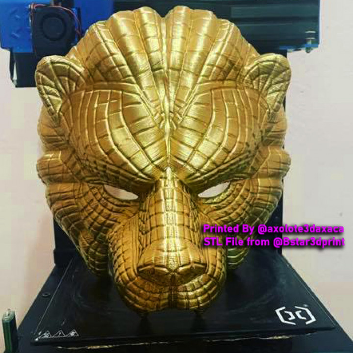 3D Print of SQUID GAME MASK - VIP LION MASK 3D PRINT MODEL by ...