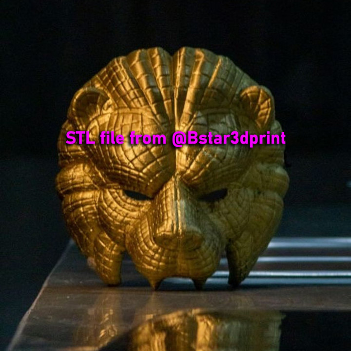 3D Print of SQUID GAME MASK - VIP LION MASK 3D PRINT MODEL by ...