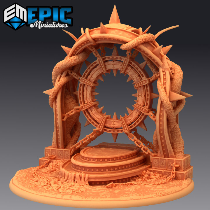 3D Printable Hells Gate / Portal to the Abyss / Demonic Hell Door by ...