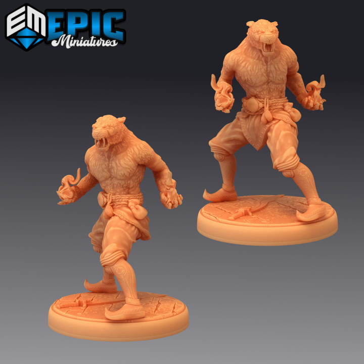 3D Printable Rakshasa Set / Tiger Demon / Classic Devil Encounter by ...