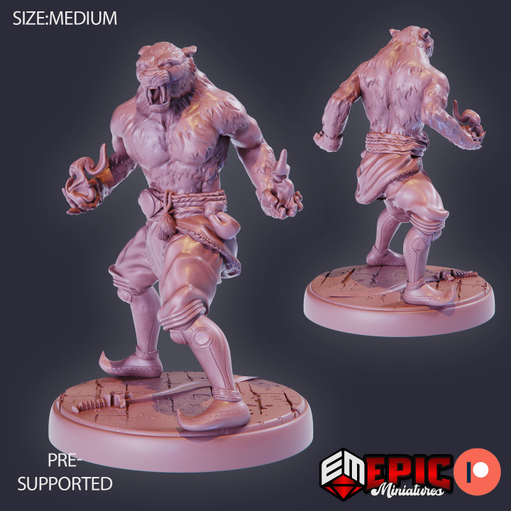 3D Printable Rakshasa Set / Tiger Demon / Classic Devil Encounter by ...