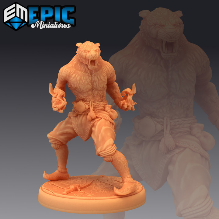3D Printable Rakshasa Set / Tiger Demon / Classic Devil Encounter by ...