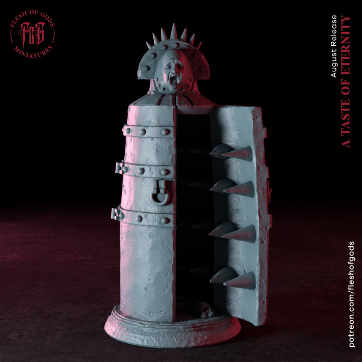 3D Printable Iron Maiden - Scenery Piece by Flesh of Gods