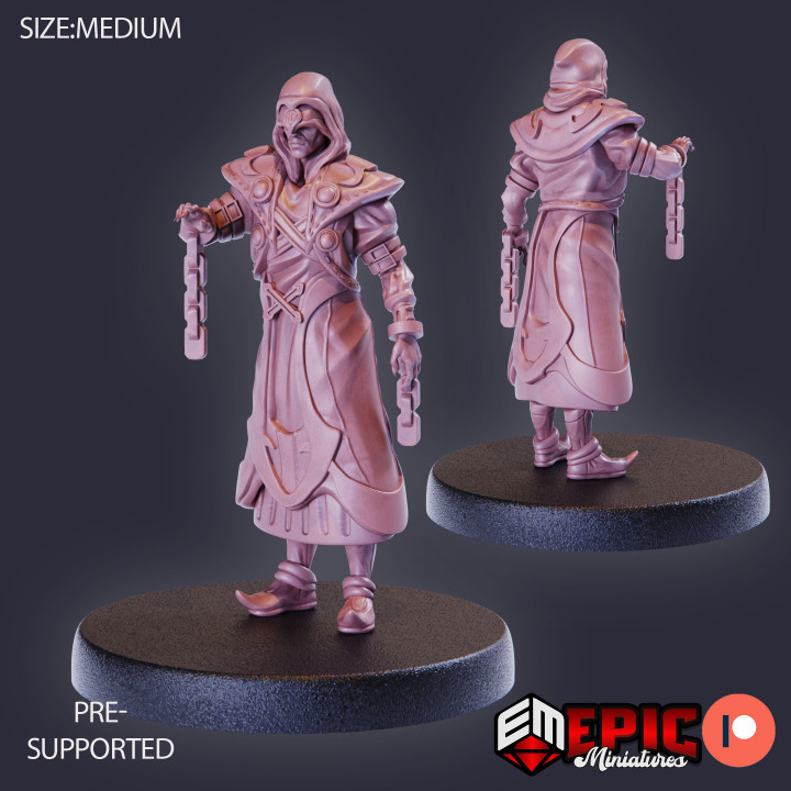 3D Printable Dark Cultist / Evil Chained Sorcerer / Demon & Devil ...