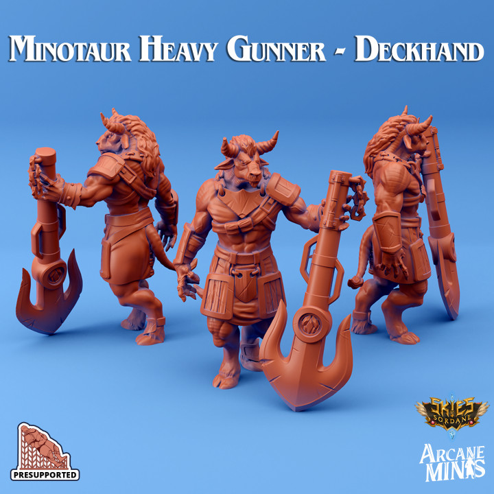 3D Printable Deckhands - Pack 4 by Sordane Publishing