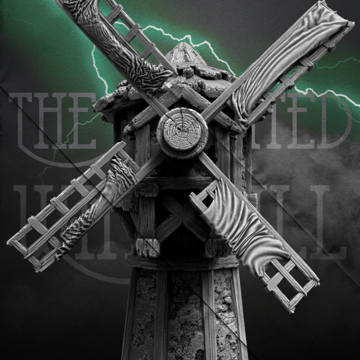 3D Printable The Haunted Windmill (UPDATED) by Dungeon Master