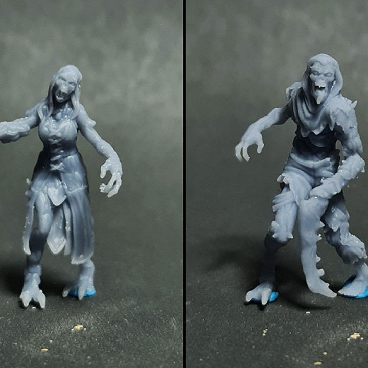3D Printable Zombie Bundle 02 by Ronin Arts Workshop