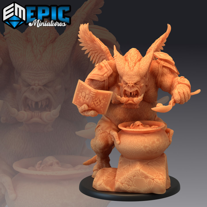 3D Printable Pig Demon Set / Flying Boar Creature / Abyss General by ...