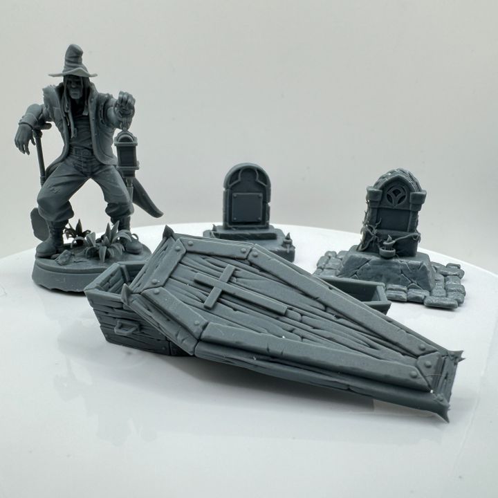 3D Print of Undertaker Set by Figurine-JDR 3D Print of Undertaker Set by Figurine-JDR