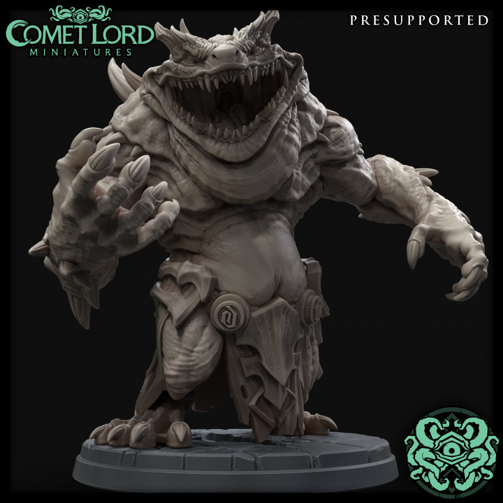 3D Printable Graum, The Toad Devil by Comet Lord Miniatures