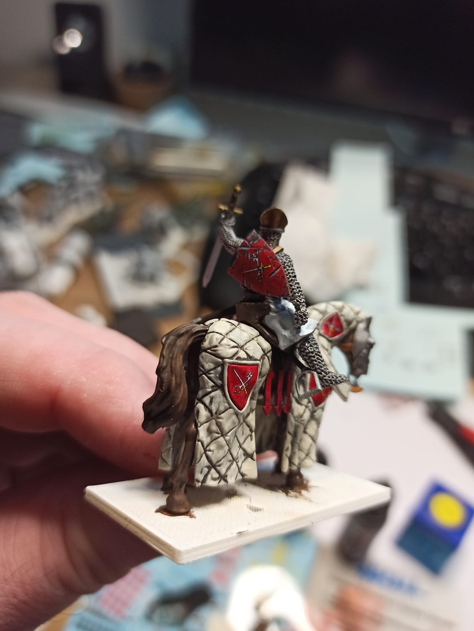 3D Printable Danish Bishop Absalon Medieval knight preaching from horse ...