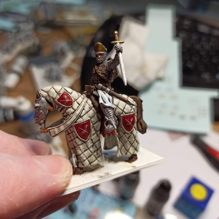 3D Print of Danish Bishop Absalon Medieval knight preaching from horse ...