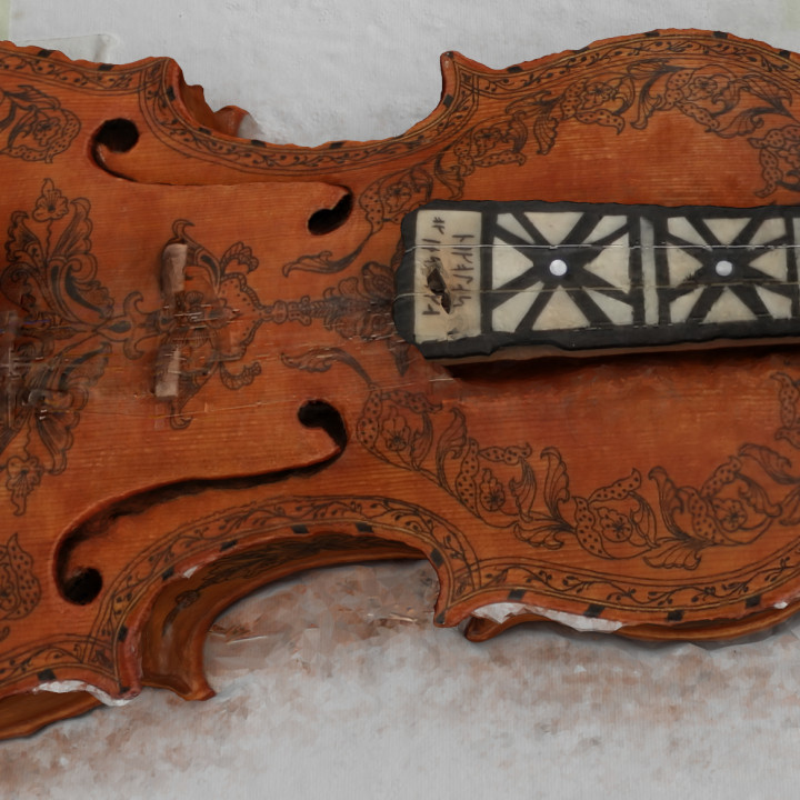 3D Printable Hardanger fiddle by Nicholas Fauno Southon