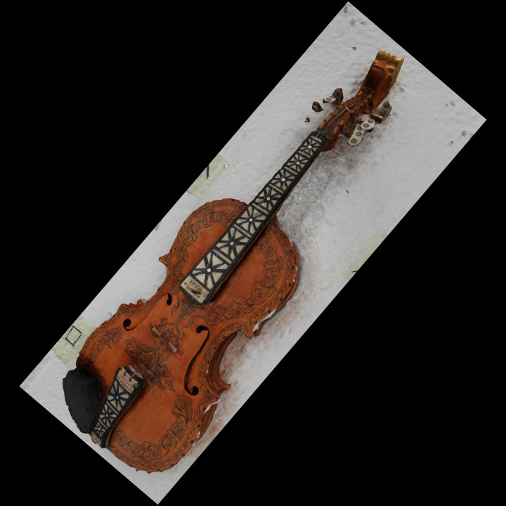 3D Printable Hardanger fiddle by Nicholas Fauno Southon