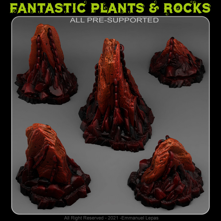 3D Printable OLD HELL ROCKS by Fantastic Plants And Rocks