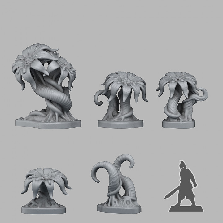 3D Printable SLIMY SWAMP FLOWERS by Fantastic Plants And Rocks