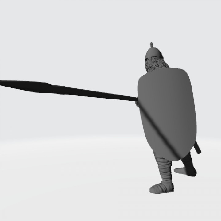 3D Printable Medieval Russian infantry with spear and shield by ...