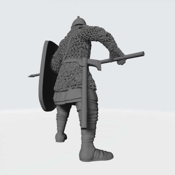 3D Printable Medieval Russian infantry with spear and shield by ...