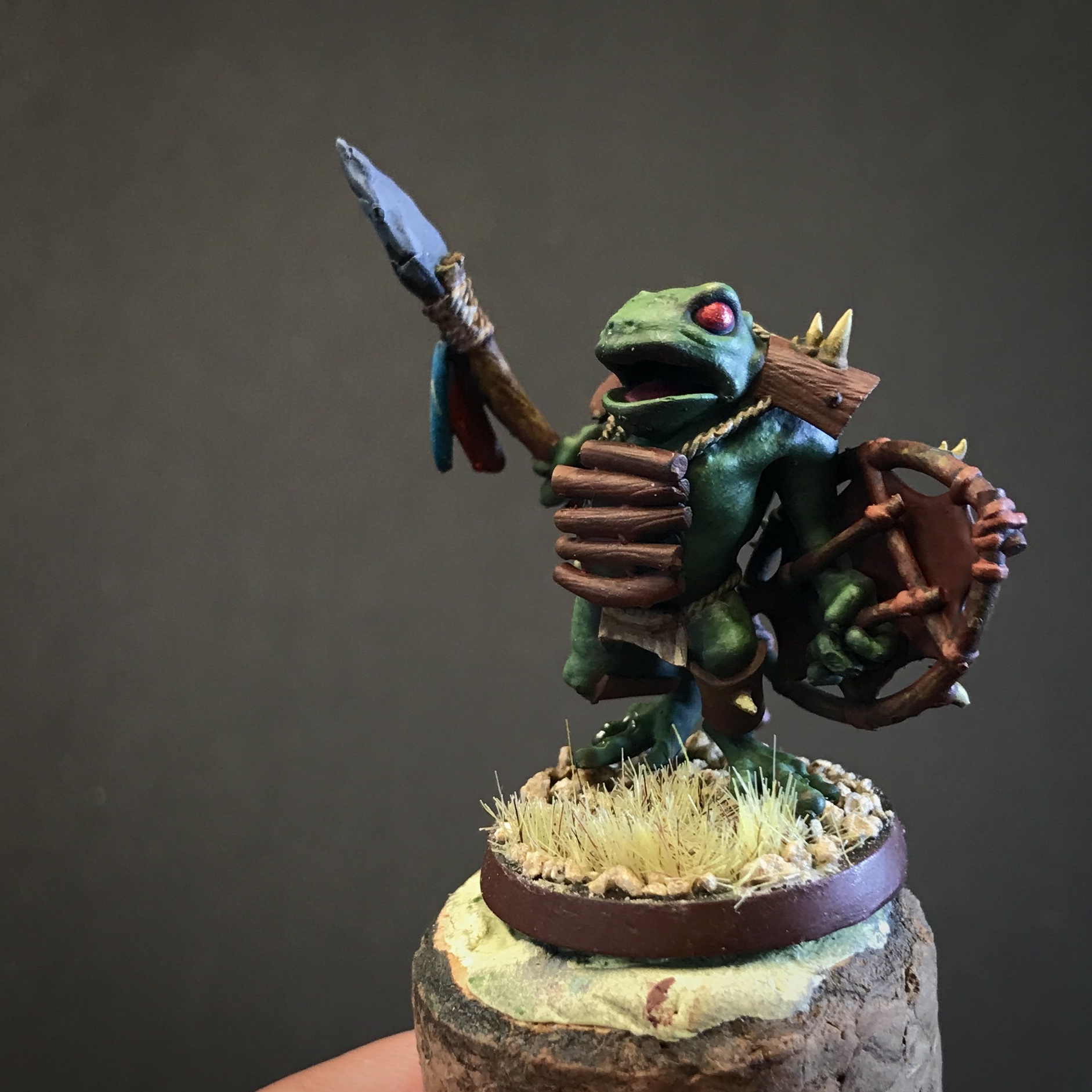 3D Printable Frogfolk Warrior 03 by NOVAMINIS